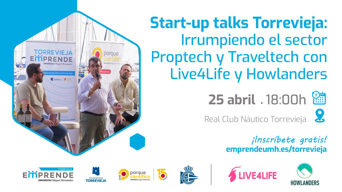 Start-up talks Torrevieja: Irrumpiendo el sector Proptech y Traveltech con Live4Life y ...